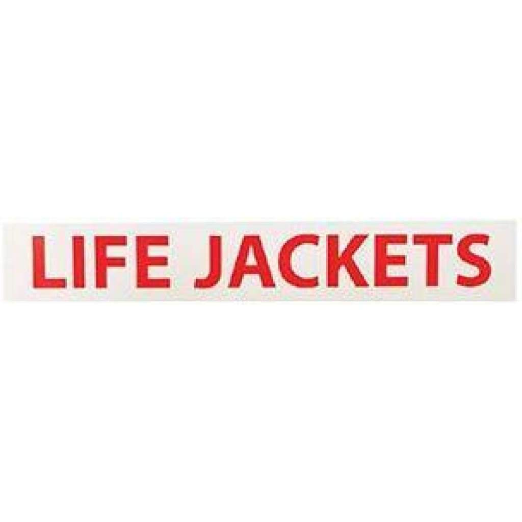 Boating Accessories :: Safety Products :: LIFE JACKET STICKER